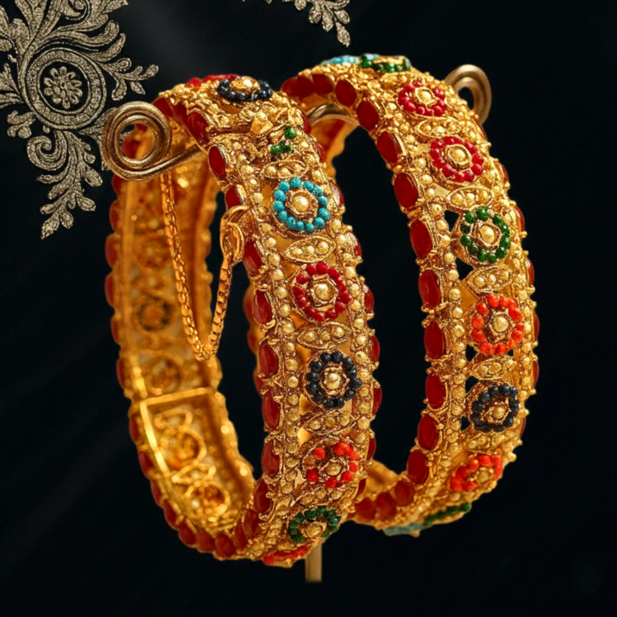 Bangles Collection: Nauratan, Glass, Metal & Pearl Bangles – PAKpearls